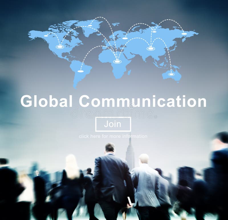 Global Communication Connection Conversation Concept Stock Image ...