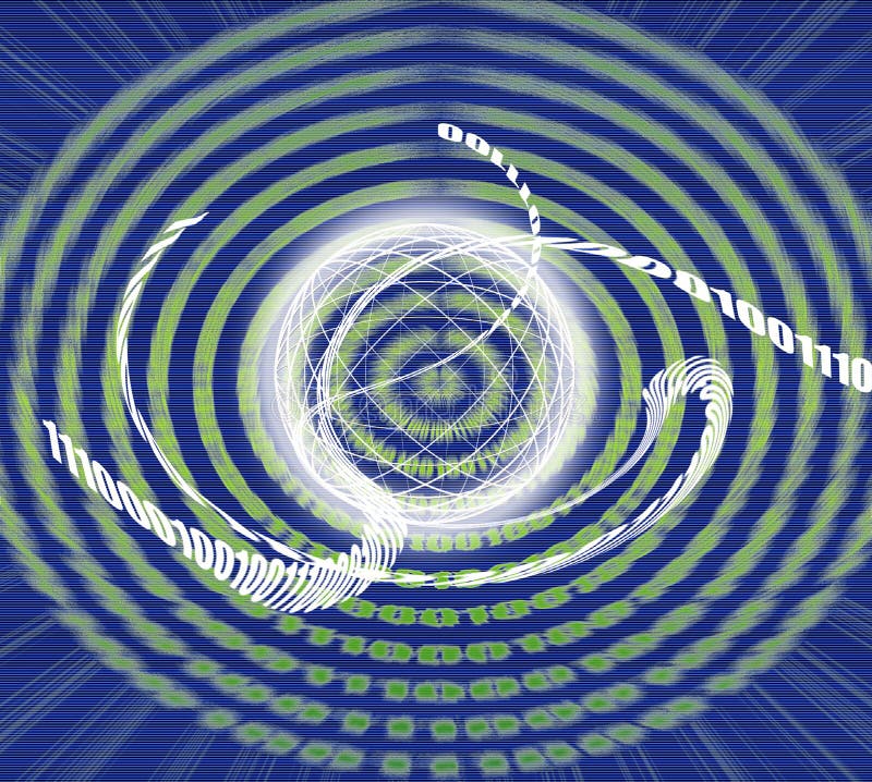 Global Communication / Data Transmission - Binary Code Made Stock ...