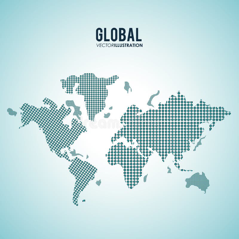 Global Communication Design Stock Vector - Illustration of view ...