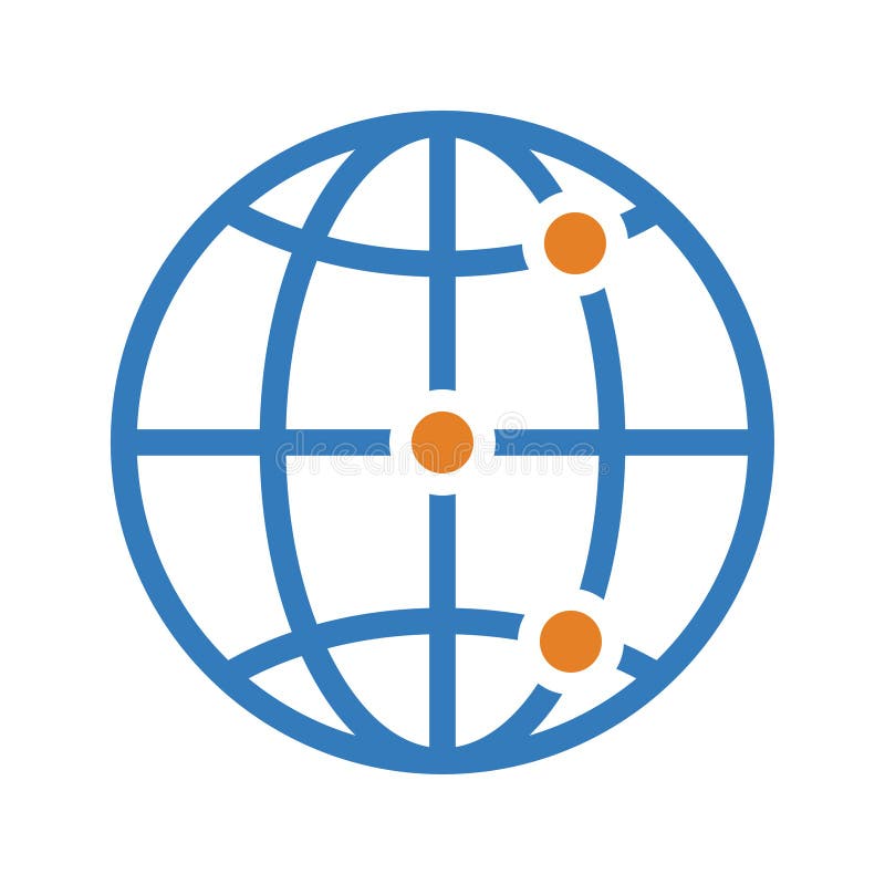 Global Communication icon stock vector. Illustration of connection ...