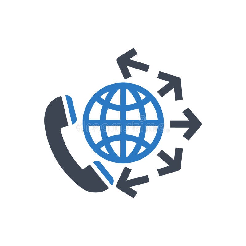 Global Communication Icon stock vector. Illustration of communication ...