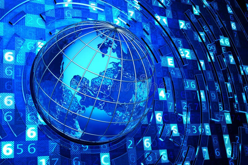 Global Communication, Internet and Computer Technology Concept Stock ...