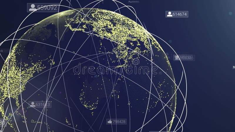 Global communication map stock illustration. Illustration of networked ...