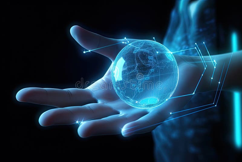 Global Communication Network Concept. Environmental Technology ...