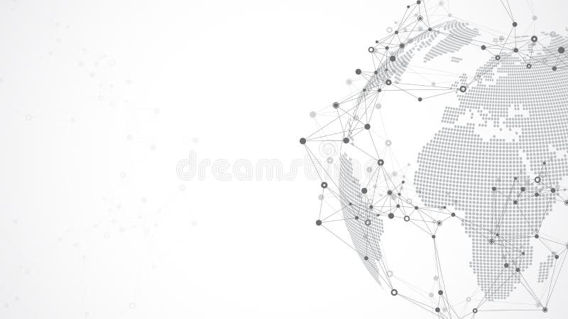 Global Communication Network Concept Illustration. Social Network ...