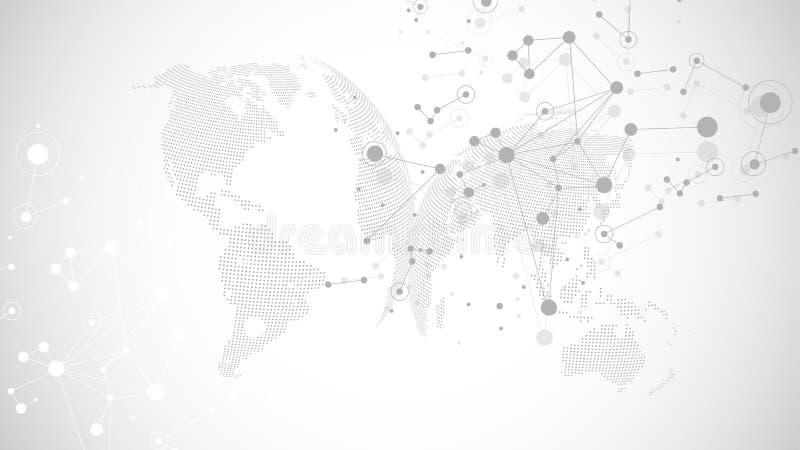 Global Communication Network Concept Illustration. Social Network ...