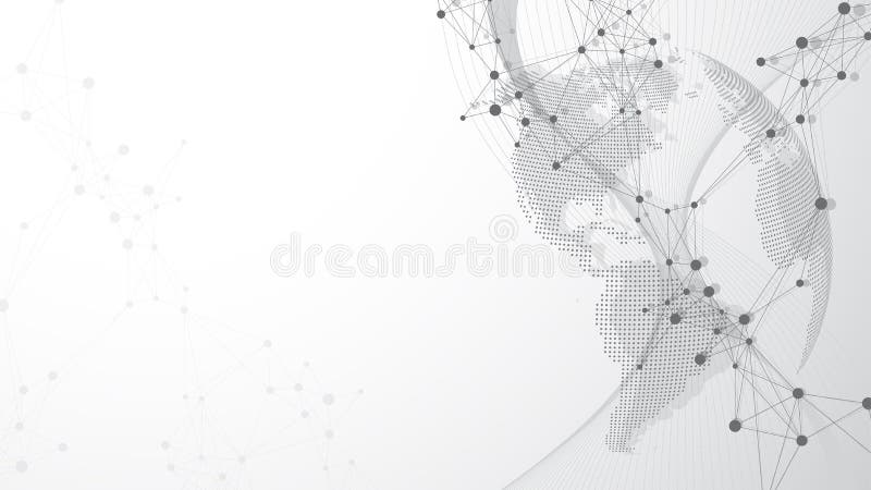 Global Communication Network Concept Illustration. Social Network ...