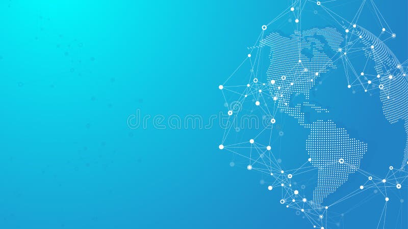 Global Communication Network Concept Illustration. Social Network ...