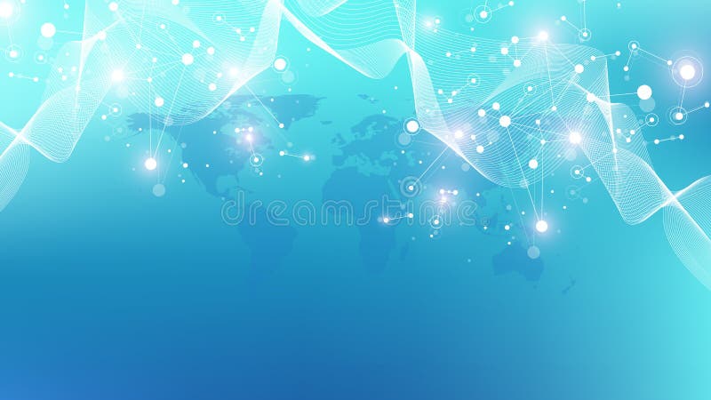 Global Communication Network Concept. Social Network Communication in ...