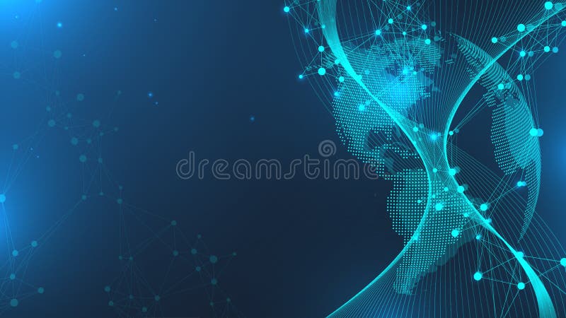 Global Communication Network Concept. Social Network Communication in ...