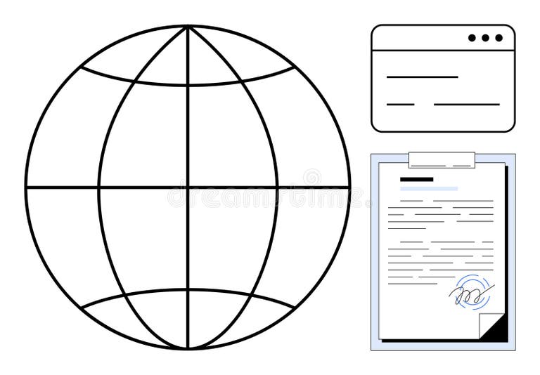 Online Web Page Interface Stock Illustrations – 58,157 Online Web Page ...