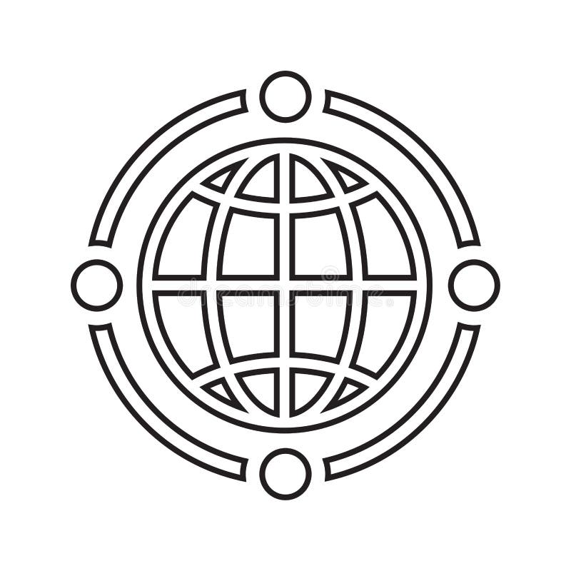 Global, Communication, Support Line Icon. Outline Vector Stock Vector ...