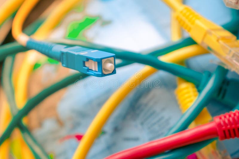 Global Communication Concept. the Internet Network Covers the Whole ...