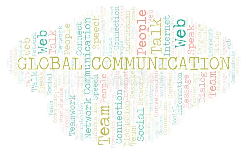 Global Social Network Word Cloud Stock Illustration - Illustration of ...