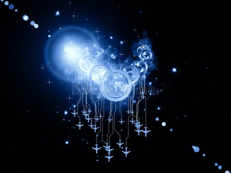 Global communications stock illustration. Illustration of computation ...