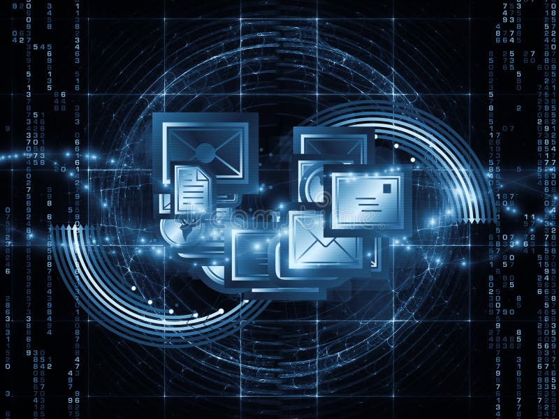 Global communications stock illustration. Illustration of computation ...