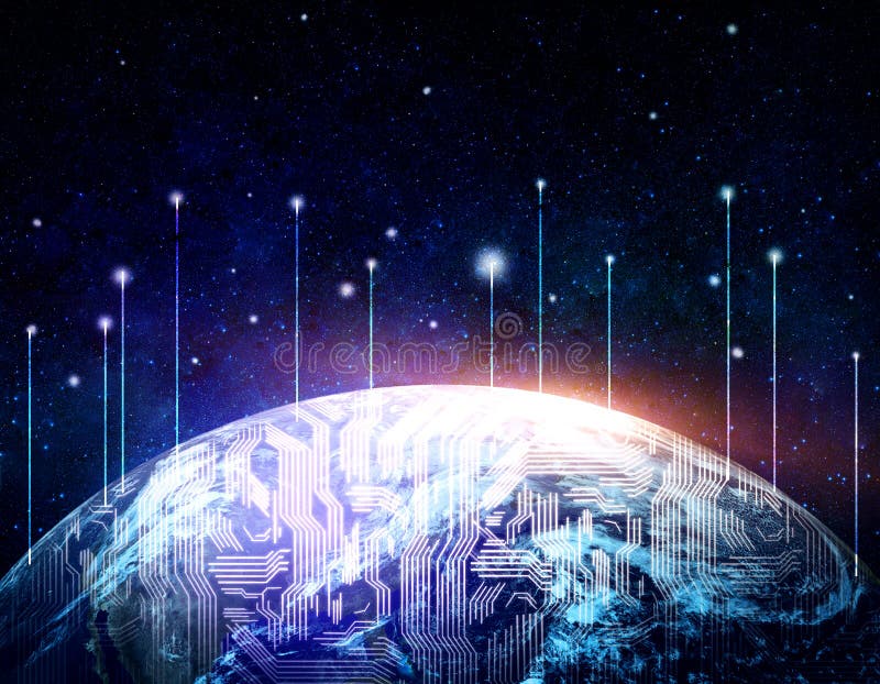 Global Communications Concept Stock Illustration - Illustration of ...
