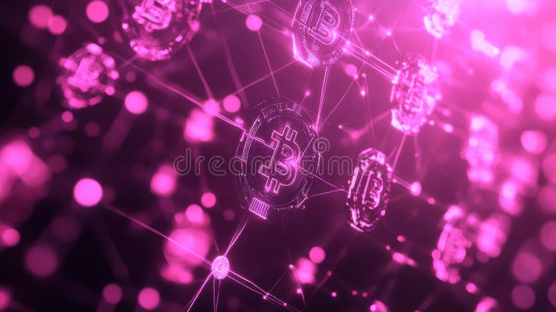 Global Communications Concept with Digital Networks and Cryptocurrency ...