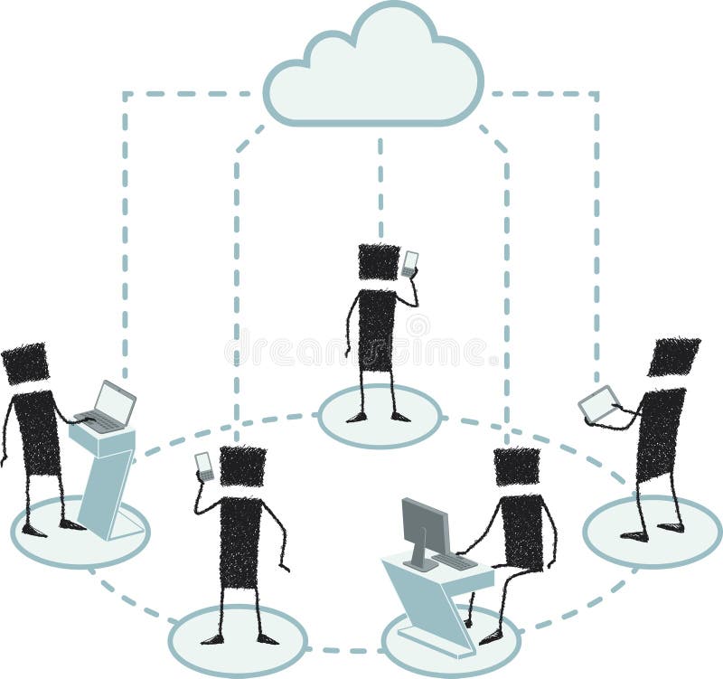 Global Communications, Stick Figures Stock Photo - Illustration of ...