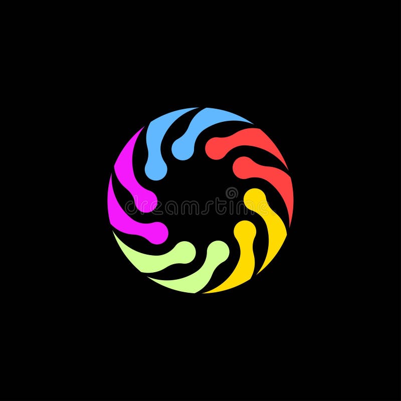 Global Community Logo Icon Elements Template. Circle Sphere Logo Stock ...