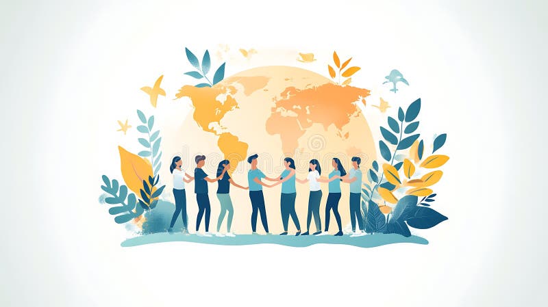 Global Community Teamwork Collaboration Partnership Unity World ...