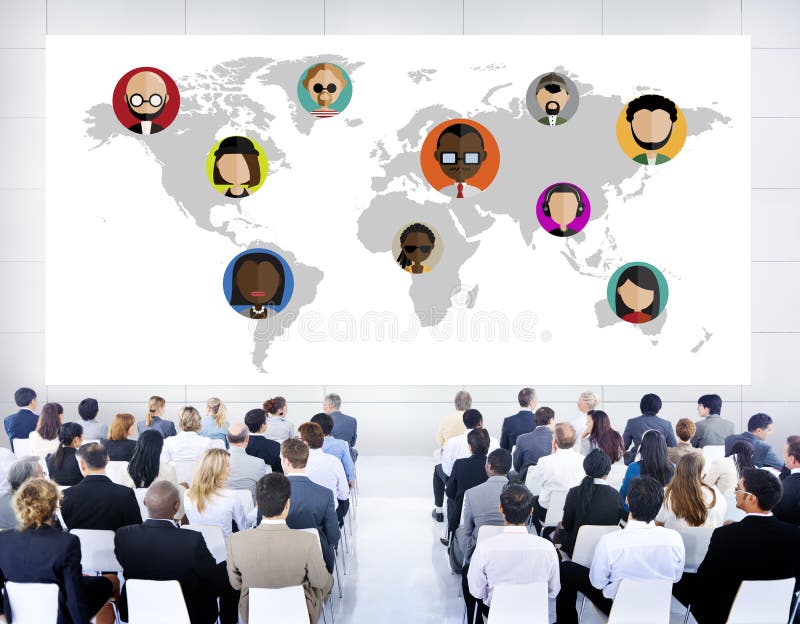 Global Community World People Social Networking Concept Stock ...
