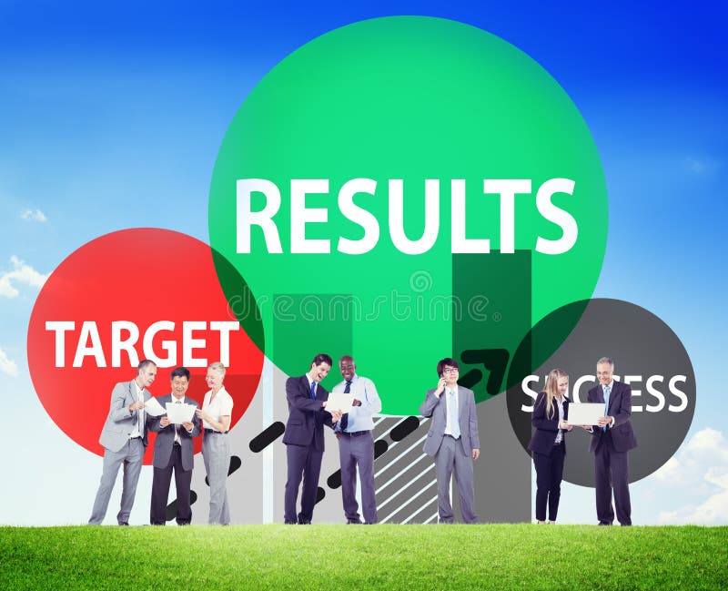 Results Target Success Planning Strategy Progress Concept Stock Photo ...