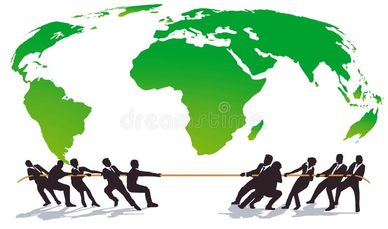 Global Competition, Symbol Illustration Stock Vector - Illustration of ...