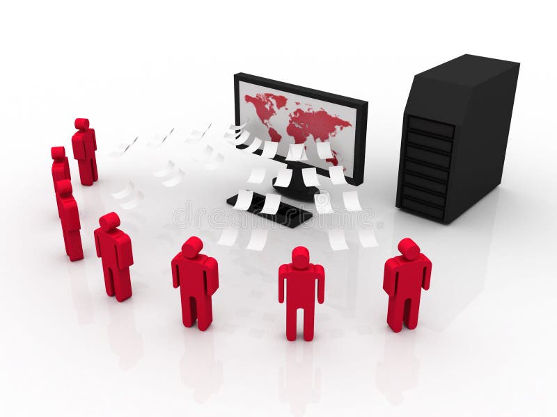 Global Computer Monitoring Network. Artificial Intelligence Drone Stock ...