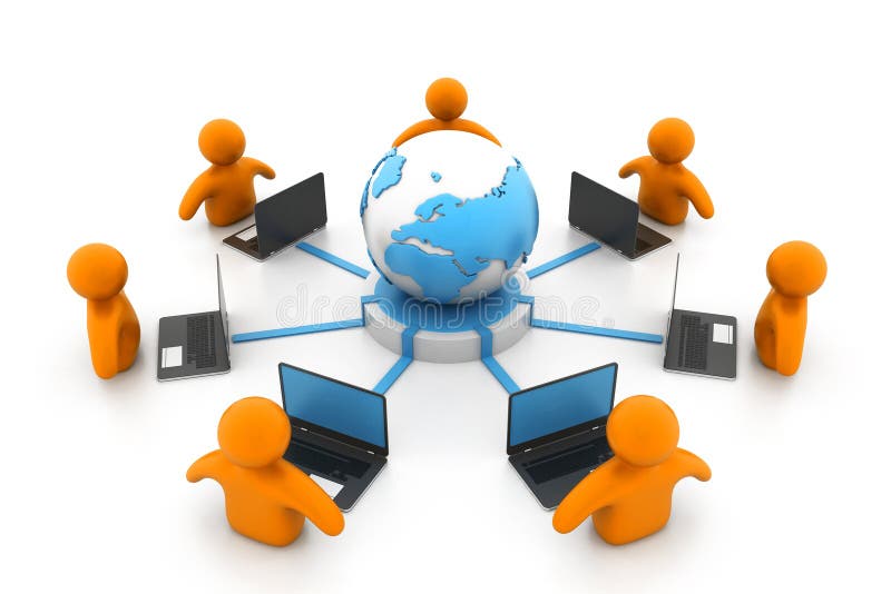 Computer network stock illustration. Illustration of equipment - 51354257