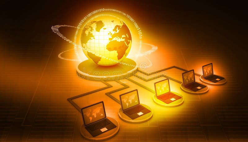 Global computer Network stock illustration. Illustration of laptop ... Global computer Network stock illustration. Illustration of laptop ...