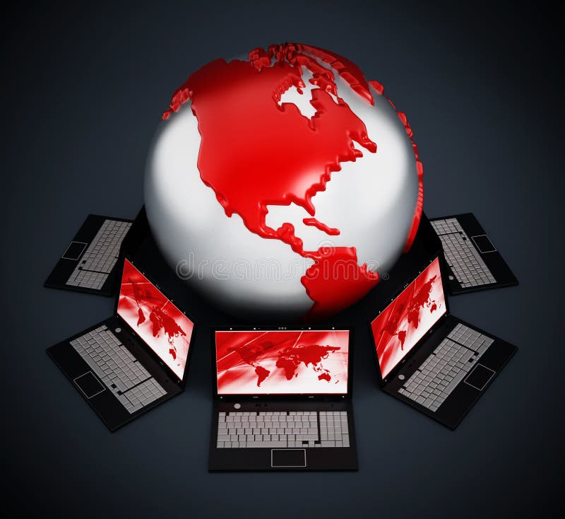 Global Computer Network with a Spider Web Stock Illustration ... Global Computer Network with a Spider Web Stock Illustration ...