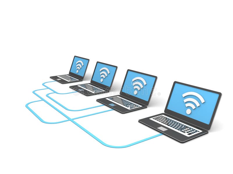 Global Computer Network stock illustration. Illustration of ...