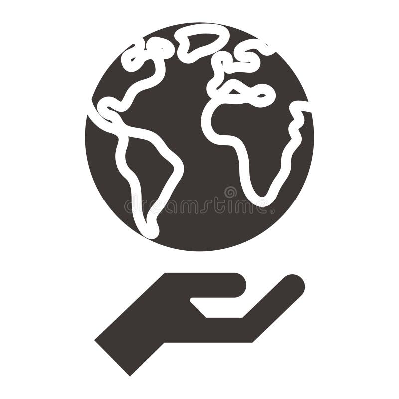 Global Concept with Hand Gesture. Vector Illustration Decorative Design ...