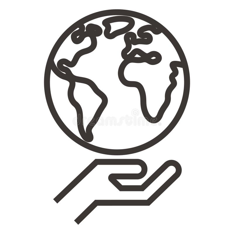 Global Concept with Hand Gesture. Vector Illustration Decorative Design ...