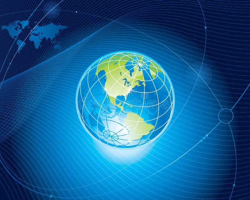 Global Connection stock vector. Illustration of horizontal - 6900842