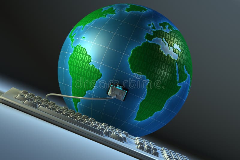 World Internet Connection stock illustration. Illustration of ethernet ...