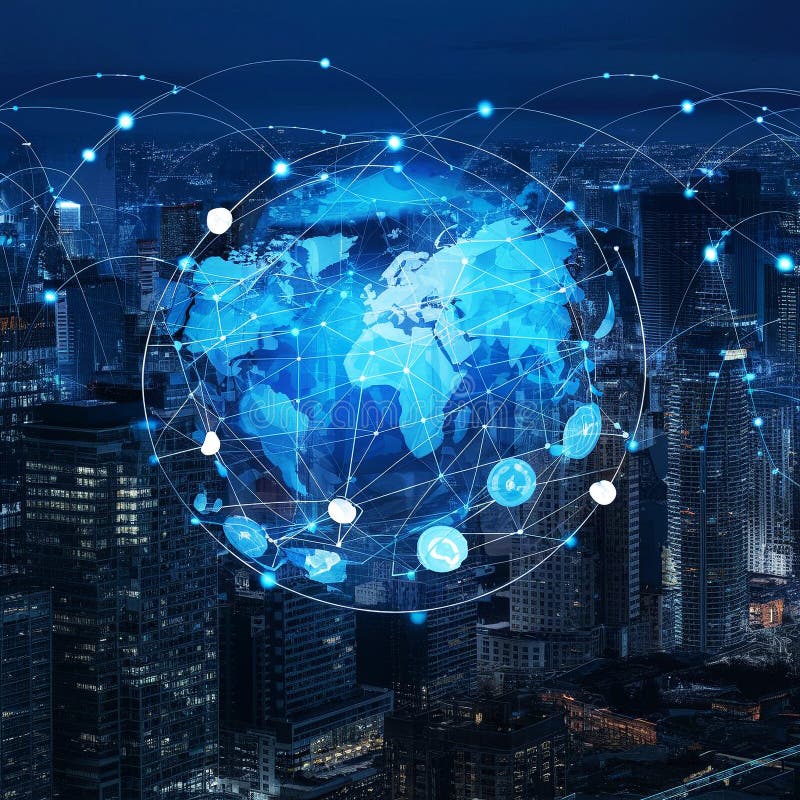 Global connection stock illustration. Illustration of data - 319102559