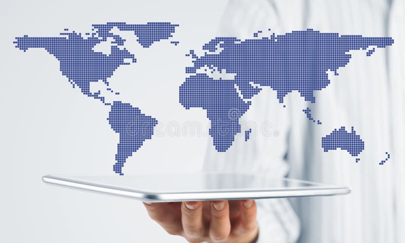 Global Connection As Concept Stock Photo - Image of electronic, friends ...