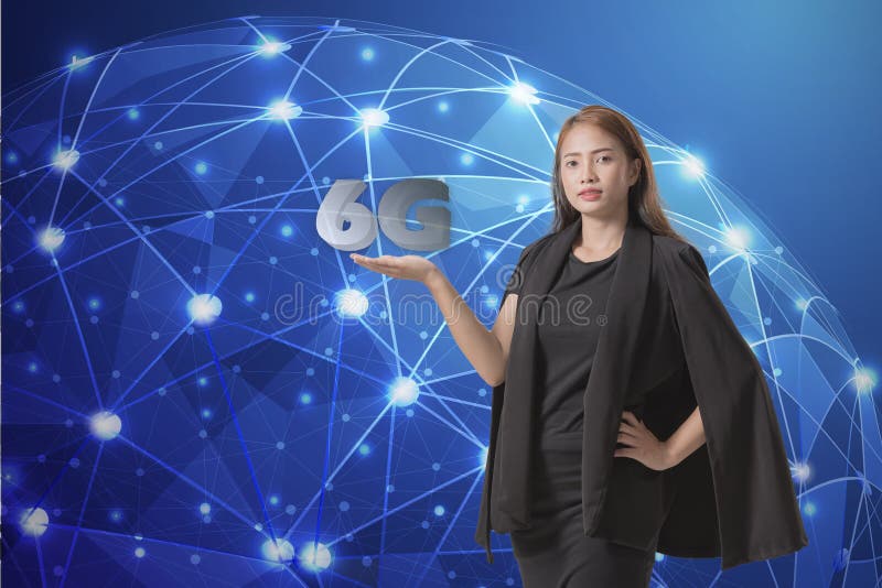 6G Netork Levitate in Woman Hand. Speed Mobile Network Concept Stock ... 6G Netork Levitate in Woman Hand. Speed Mobile Network Concept Stock ...