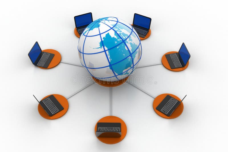 Global connection concept stock illustration. Illustration of globe ...