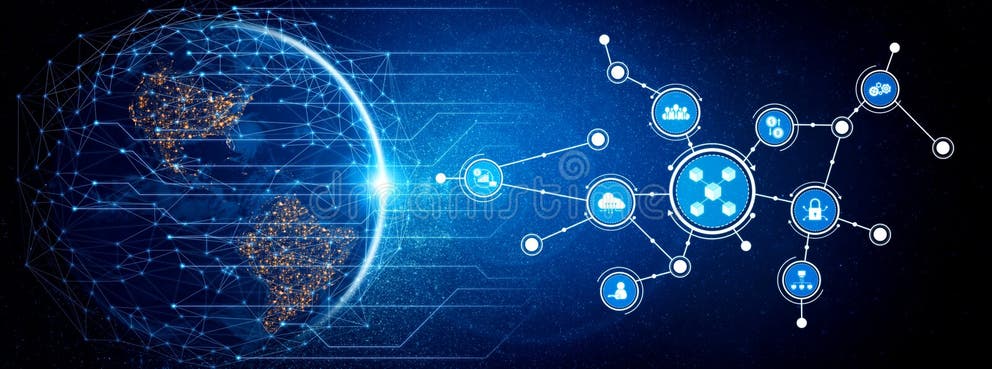 Global Connection and Data Sharing Concept with Earth and Network Nodes ...