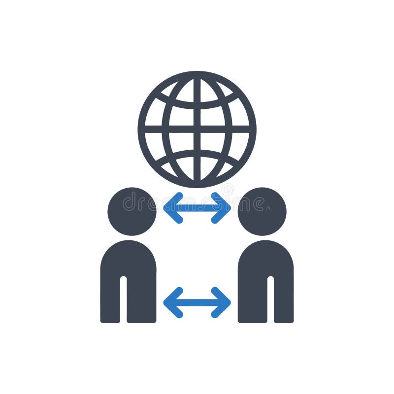 Global Connection icon stock vector. Illustration of symbol - 361702358