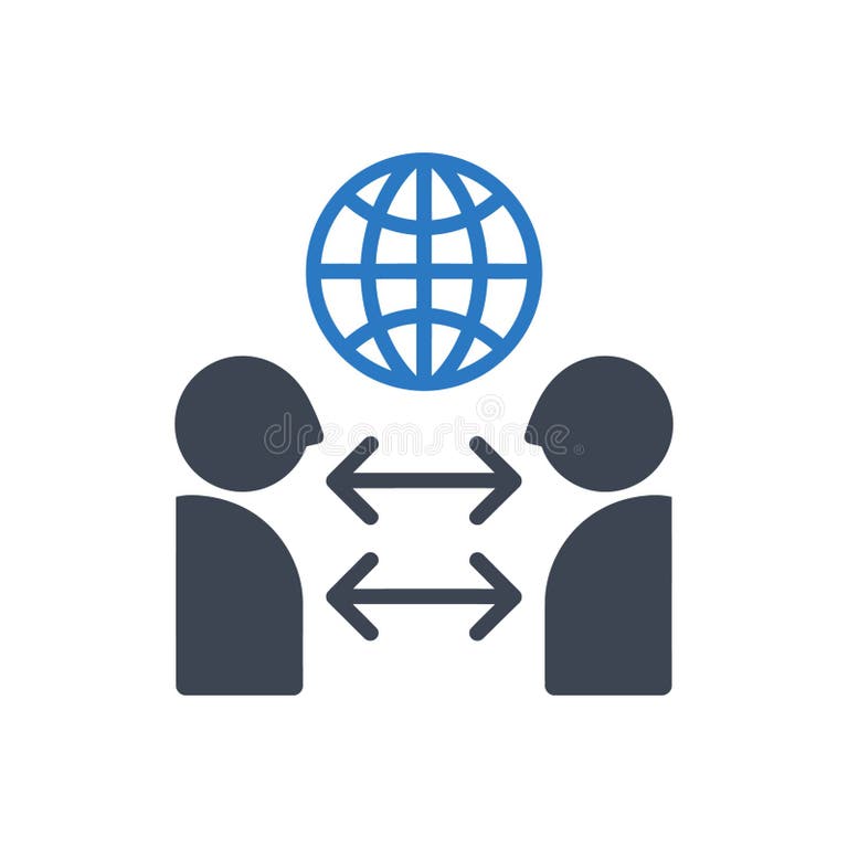 Global Connection icon stock vector. Illustration of sign - 361702373