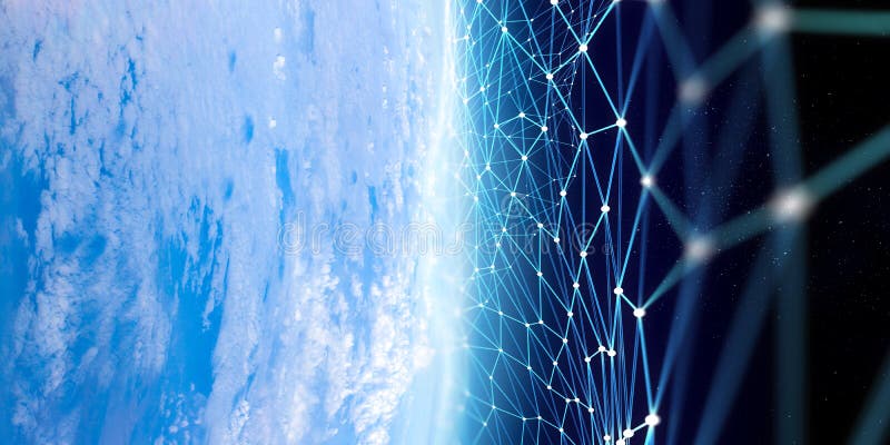 Global Connection and Networking. 3d Rendering Stock Image - Image of ...