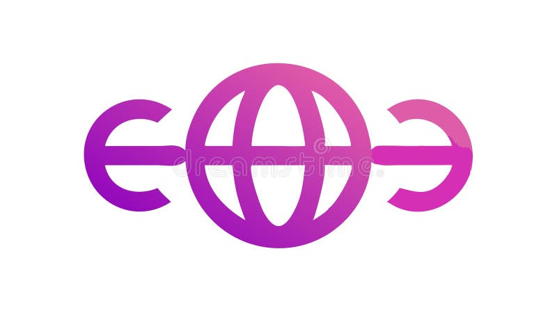 Global Connection Purple Icon, Worldwide Network, Vector Design ...
