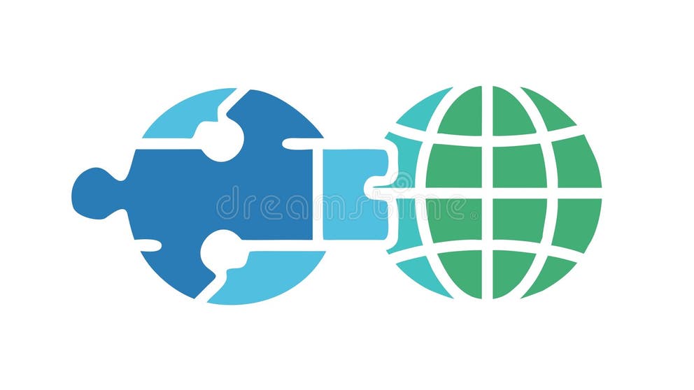 Global Connection Puzzle, World Integration & Collaborative Solutions ...