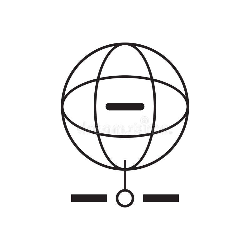 Global Connection Vector Icon Logo Design Stock Vector - Illustration ...