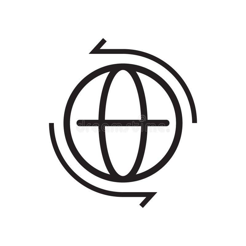 Global Connection Vector Icon Logo Design Stock Vector - Illustration ...