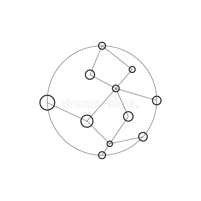 Global Connection Vector Icon Logo Design Stock Vector - Illustration ...